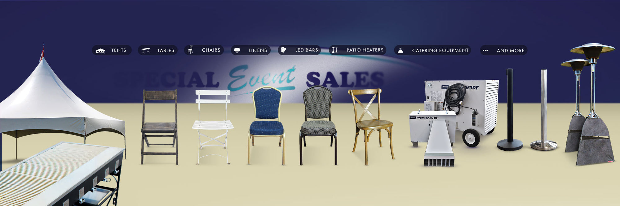 Special Event Sales - Event Equipment Sales, Party Equipment Sales